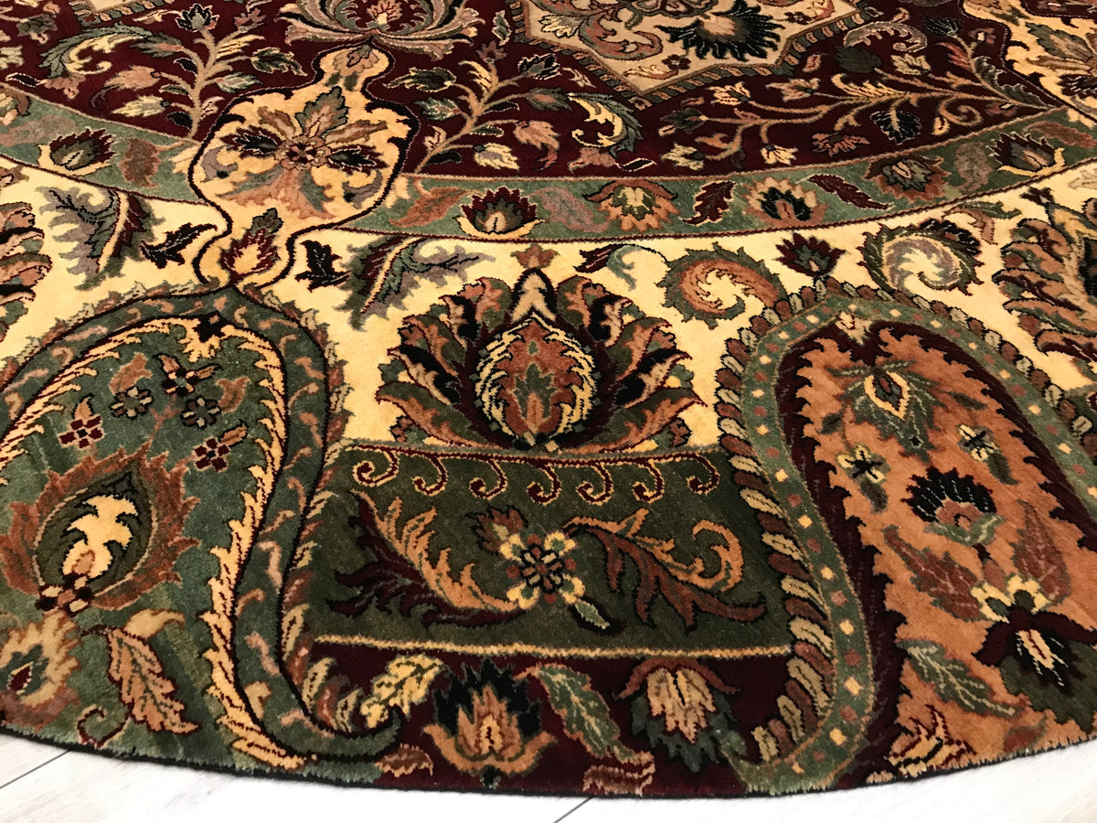 India Sona Hand Knotted Wool 12x12 – Home Decor Fine Rugs