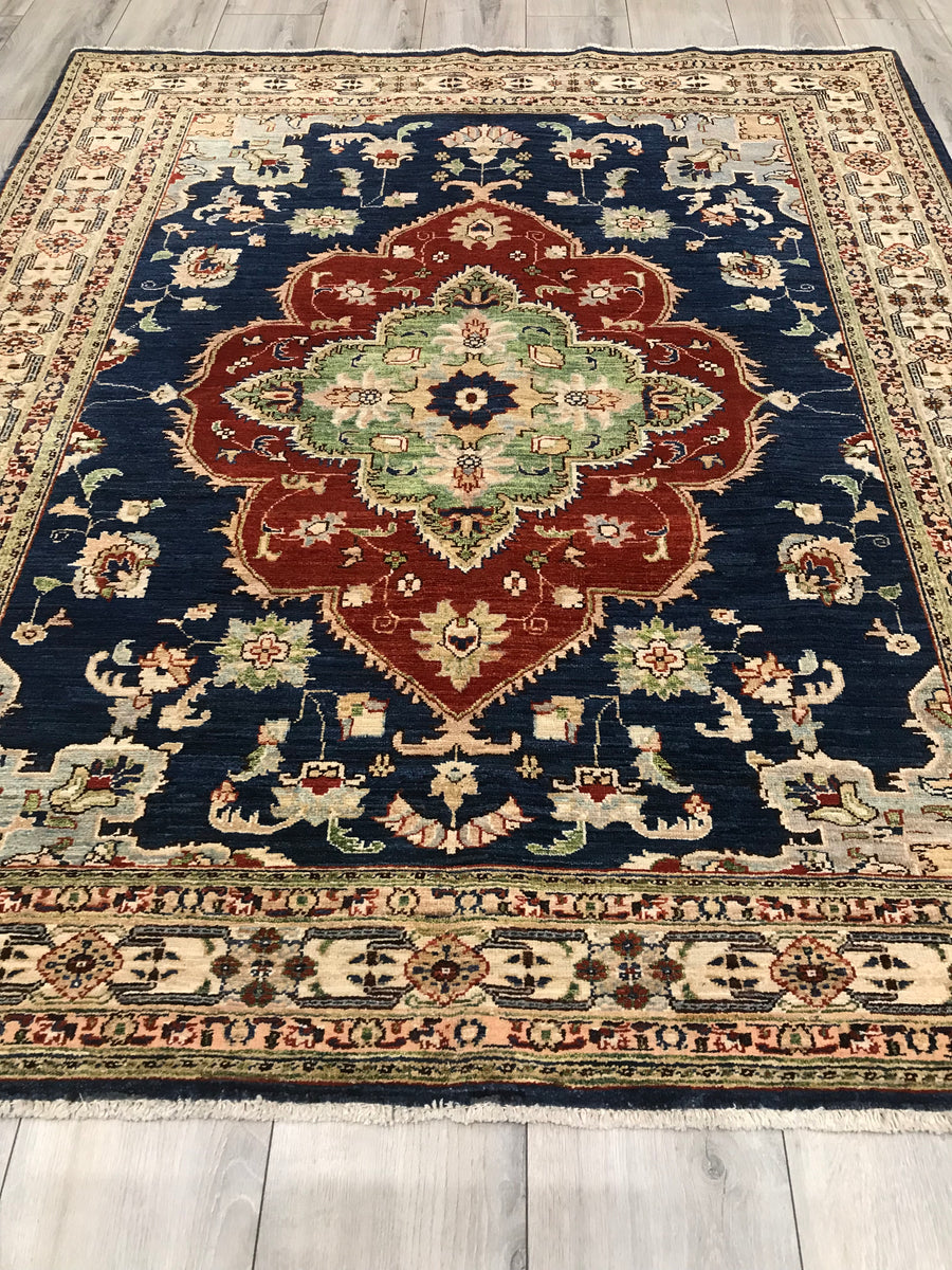 Pakistan Chobrang Hand Knotted Wool 5x6 – Home Decor Fine Rugs